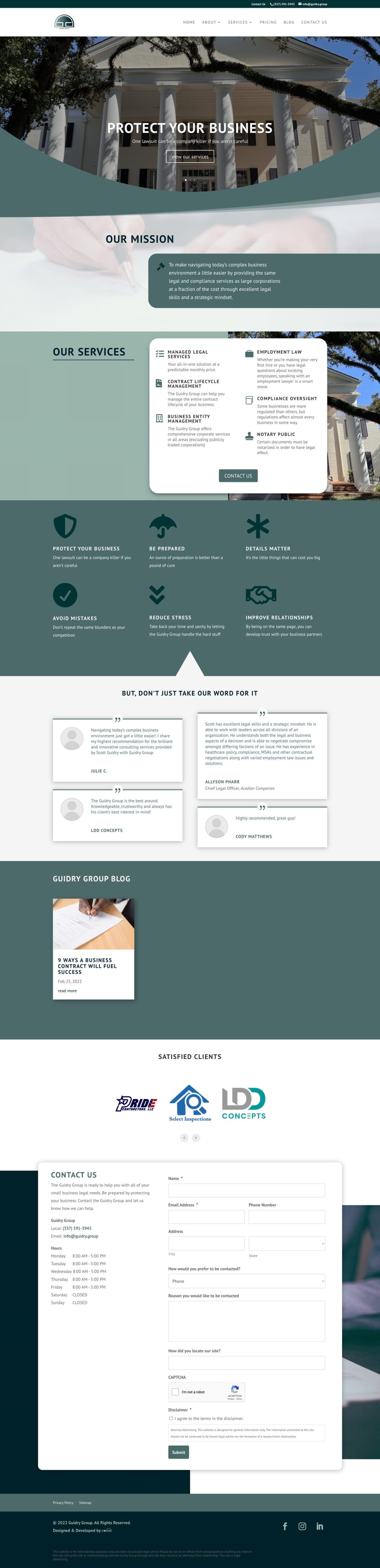 Guidry Group Website Project | Comit Developers